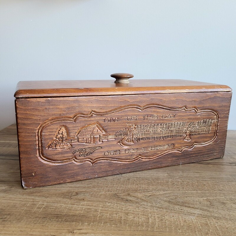 Vintage Bread Box - Etsy