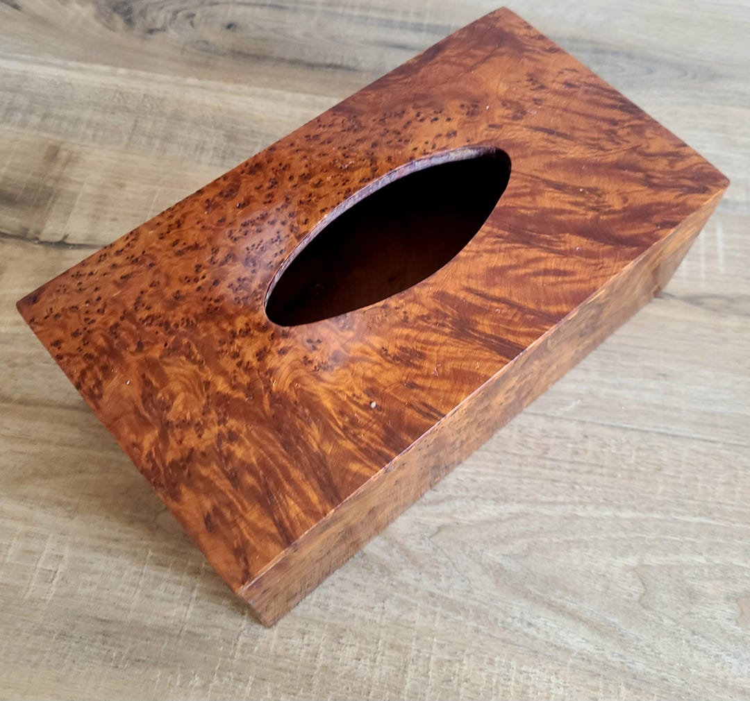 Moroccan Thuya Wood Tissue Holder Box/cover. Bathroom Decor. - Etsy