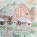 Original Watercolor Painting Signed by G. Haynes. Landscape. Barn ...