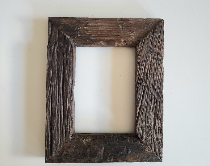 Vintage Handmade Wooden Picture Frame Made in Rustic Style. Cottage ...