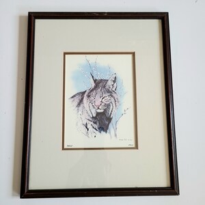 Randy Fehr 3 Art Works 1980s. Wolf, Bobcat, Lone Prowler. Signed by ...