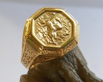 Silver Sterling Orthodox Ring Made in Greece - Etsy