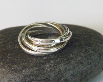 Hand Made in USA 925 Sterling Silver Interlocking Seven | Etsy