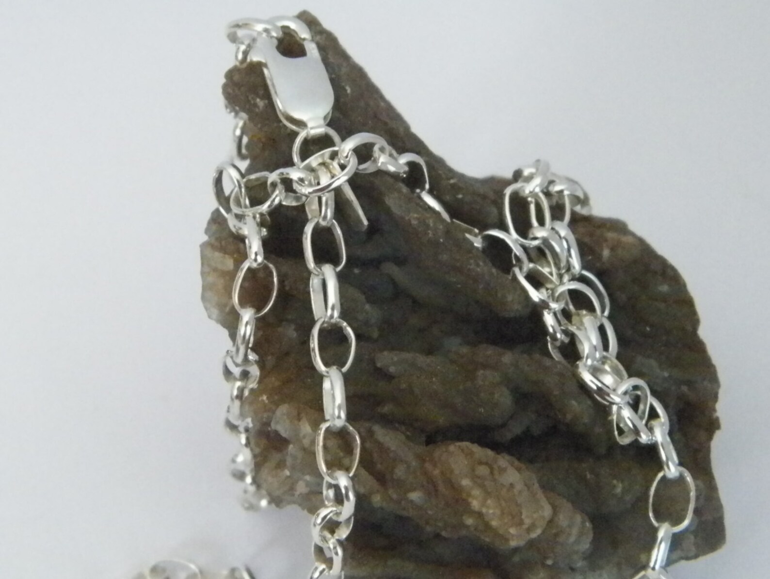 925 Sterling Silver 4.5 6 Mm Oval Rolo Chain 19 - Etsy