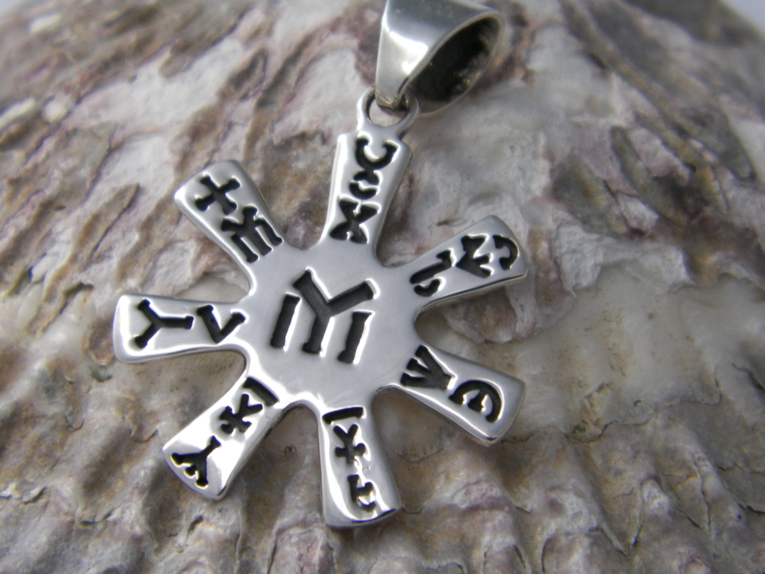 NEW Handmade 925 Sterling Silver Rosette From Pliska Pendant IYI Tangra ...