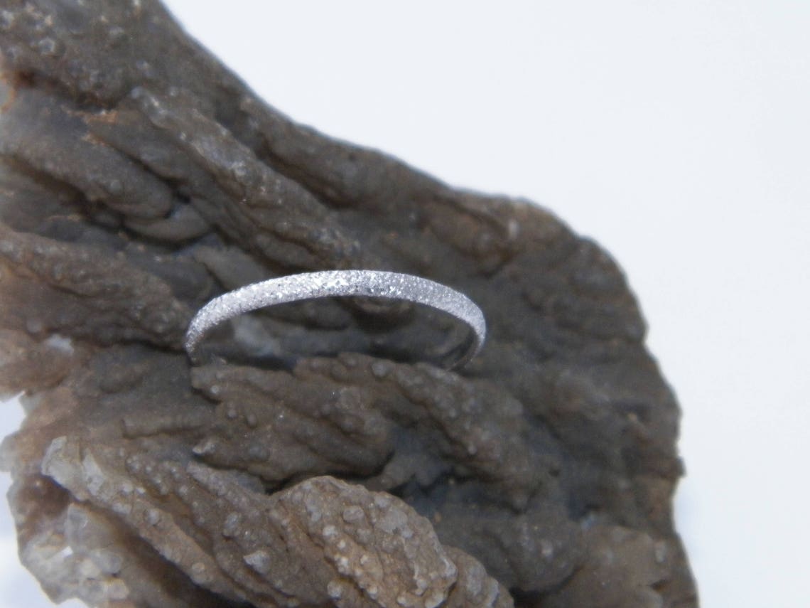 Hand Made.925 Sterling Silver Wedding Stackable Ring Stardust | Etsy