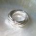 Handcrafted 925 Sterling Silver Interlocking Nine Band Rolling Ring ...