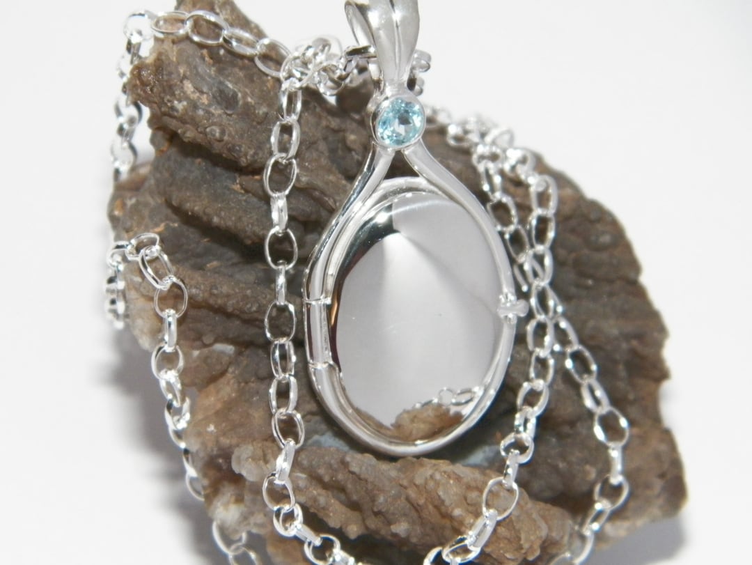 Hand Made in USA SOLID 925 Sterling Silver 41mm-20 Mm Handcrafted H2O ...