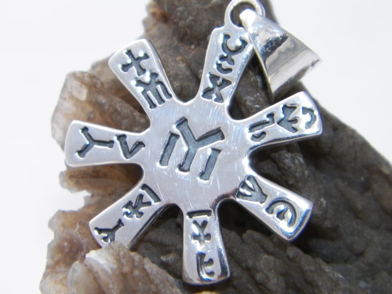 NEW Handmade 925 Sterling Silver Rosette From Pliska Pendant IYI Tangra ...