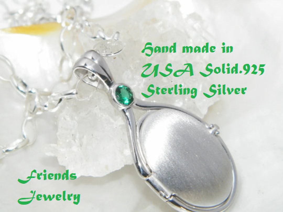 Hand Made in USA 41 Mm-20 Mm Handcrafted SOLID 925 Sterling Silver 4mm ...