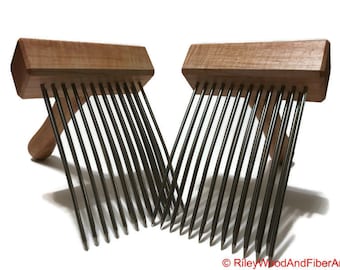 Wool Combs, Fine Valkyrie Viking Combs, Double Row, Standard Size - Etsy