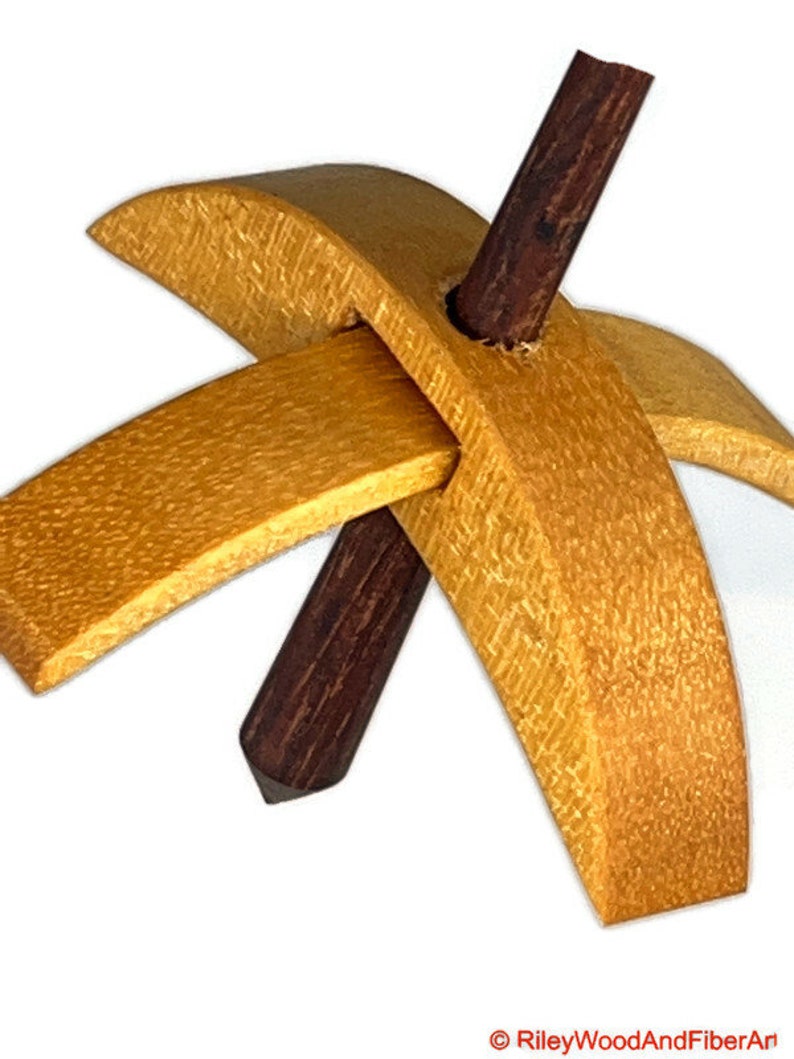 Mini Turkish Drop Spindle - Quarter-sawn Avodire Whorl With Walnut ...
