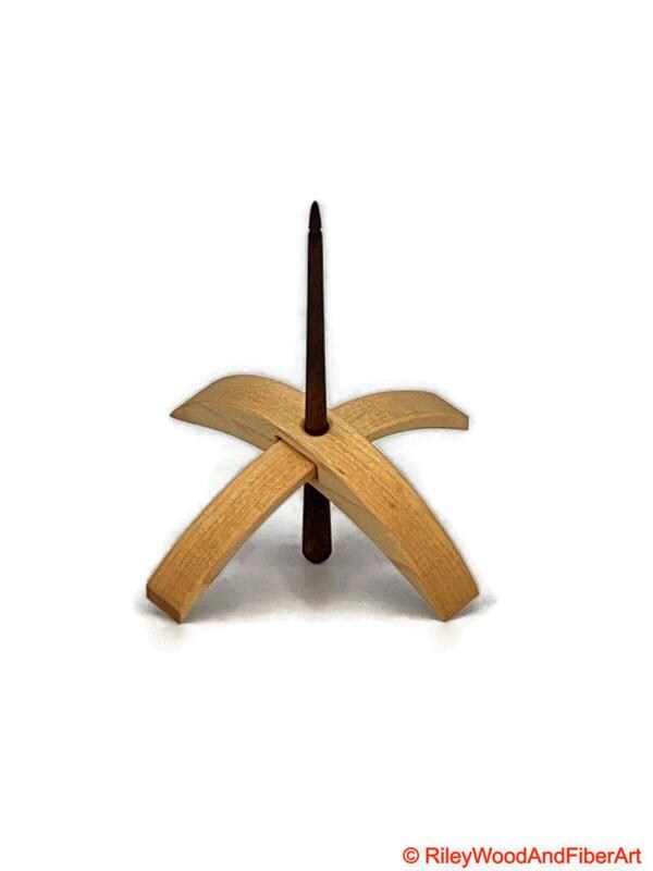 Turkish Drop Spindle Medium Maple W/ Walnut - Etsy