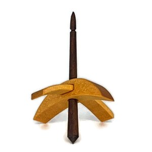 Turkish Drop Spindle Mini Quarter-sawn Avodire W/ Honduran Rosewood - Etsy