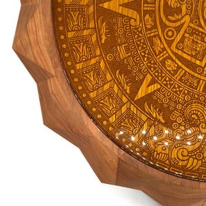 Aztec Sun Stone With 3d Carved Sun on Periphery Wall Hanging Large - Etsy