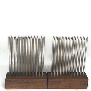Wool Combs Double Row Standard Walnut at Demarcation W/ Maple - Etsy