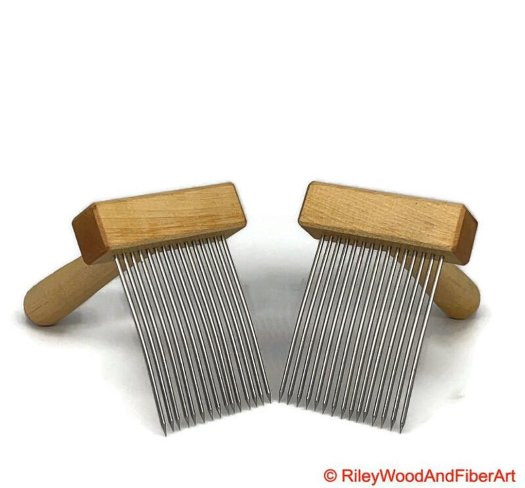 Wool Combs Single Row Fine Tooth - Maple and Maple - Etsy
