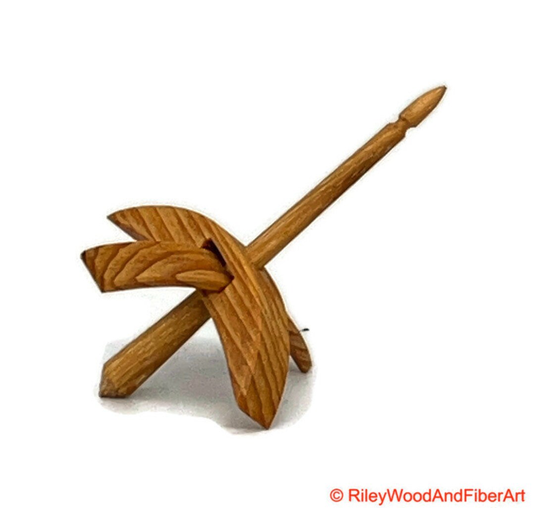 Turkish Drop Spindle Mini Vertical Grain Douglas Fir W/ Hickory - Etsy