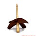 Mini Turkish Drop Spindle - Red Gum Whorl With Curly Maple Shaft - Etsy