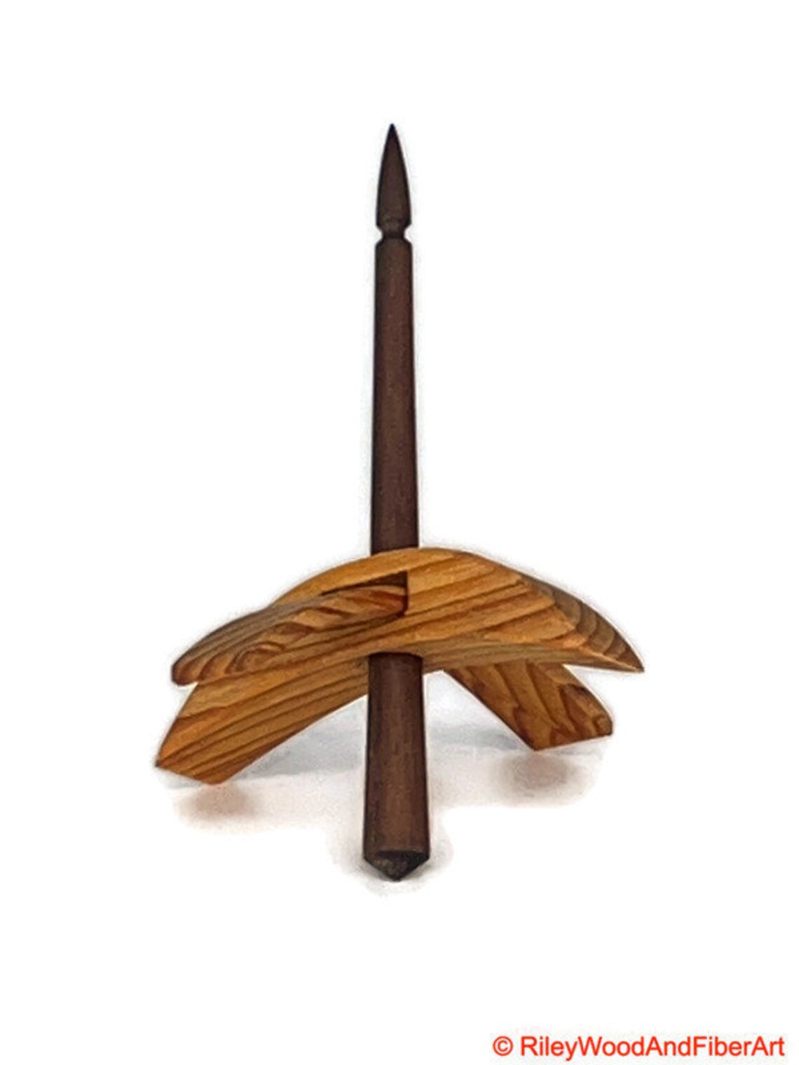 Mini Turkish Drop Spindle - Vertical Grain Douglas Fir Whorl With ...