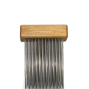 Wool Comb Triple Row Standard - Maple and Hickory - Single Comb - Etsy