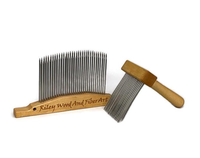 6" Hackle Double Row Fine Tooth W/ Comb Set - Etsy