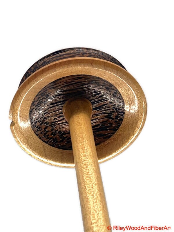 Top Whorl Drop Spindle; African Mahogany, Black Palm, Maple - 29g - Etsy