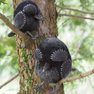 Felt Raven Art, Raven Totem Animal, Raven Bird, Raven Gifts, Bird Lover ...