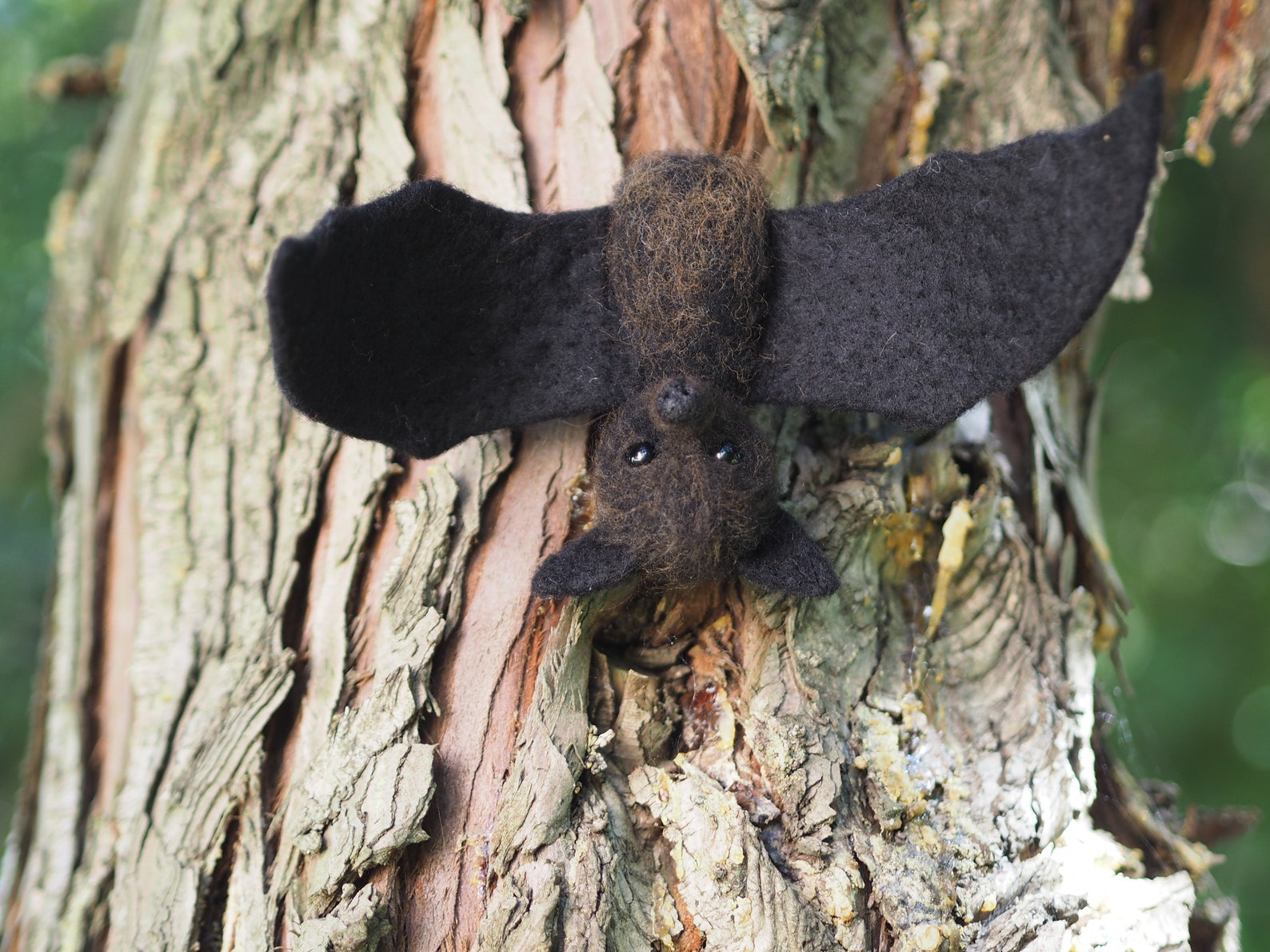 Needle Felted Realistic Bat Cute Baby Bat Halloween Bat - Etsy