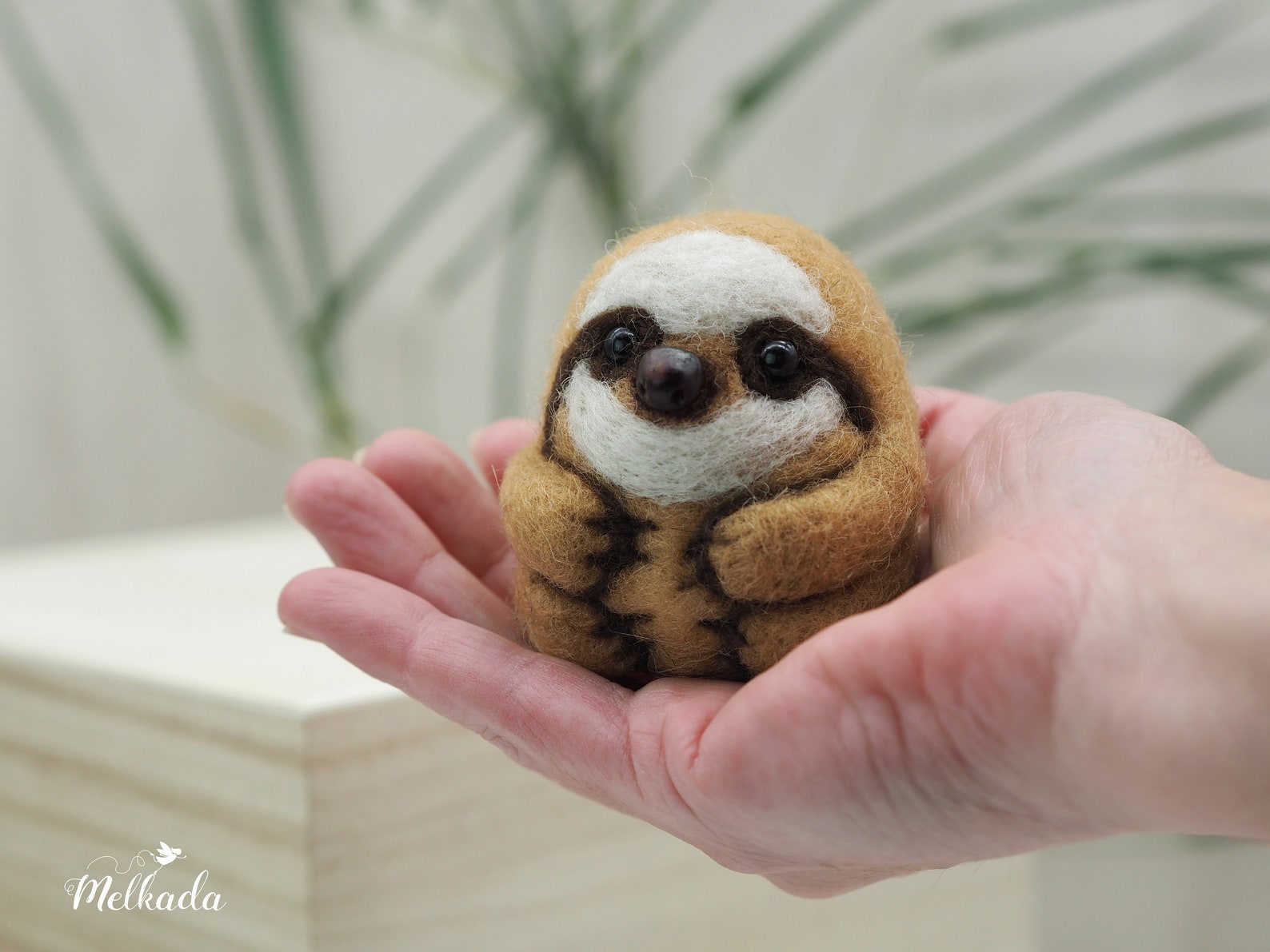 Sloth Gift Sloth Figurine Needle Felt Sloth Baby Sloth - Etsy