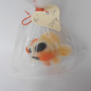 Needle Felted Goldfish Goldfish Figurine Goldfish in a Bag Realistic ...