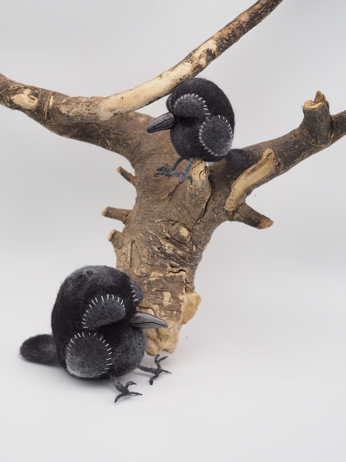 Felt Raven Art Raven Totem Animal Raven Bird Raven Gifts - Etsy