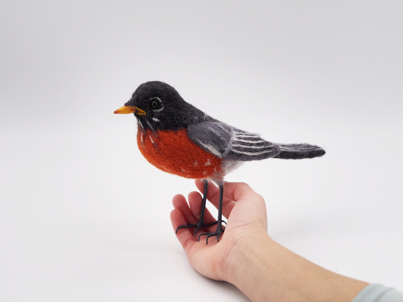 American Robin Felt Faux Taxidermy Bird Taxidermy Robin - Etsy