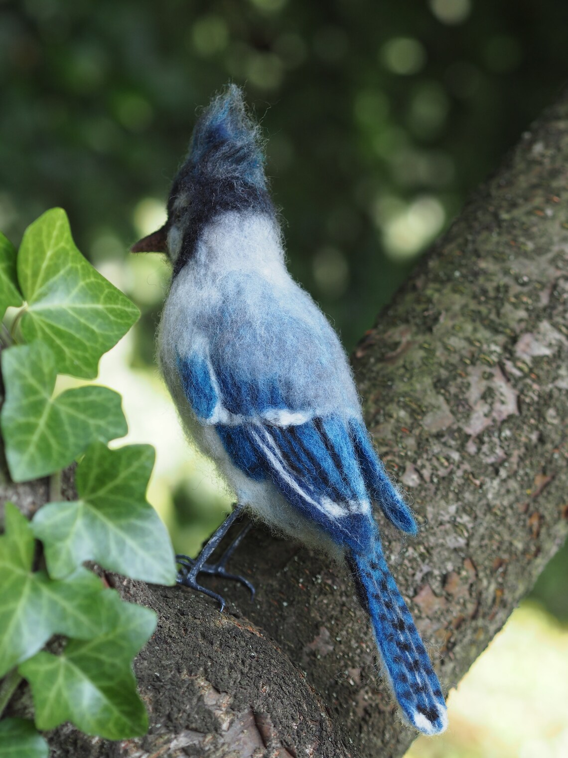 Needle Felted Realistic Blue Jay Bird Blue Jay Art Realistic | Etsy