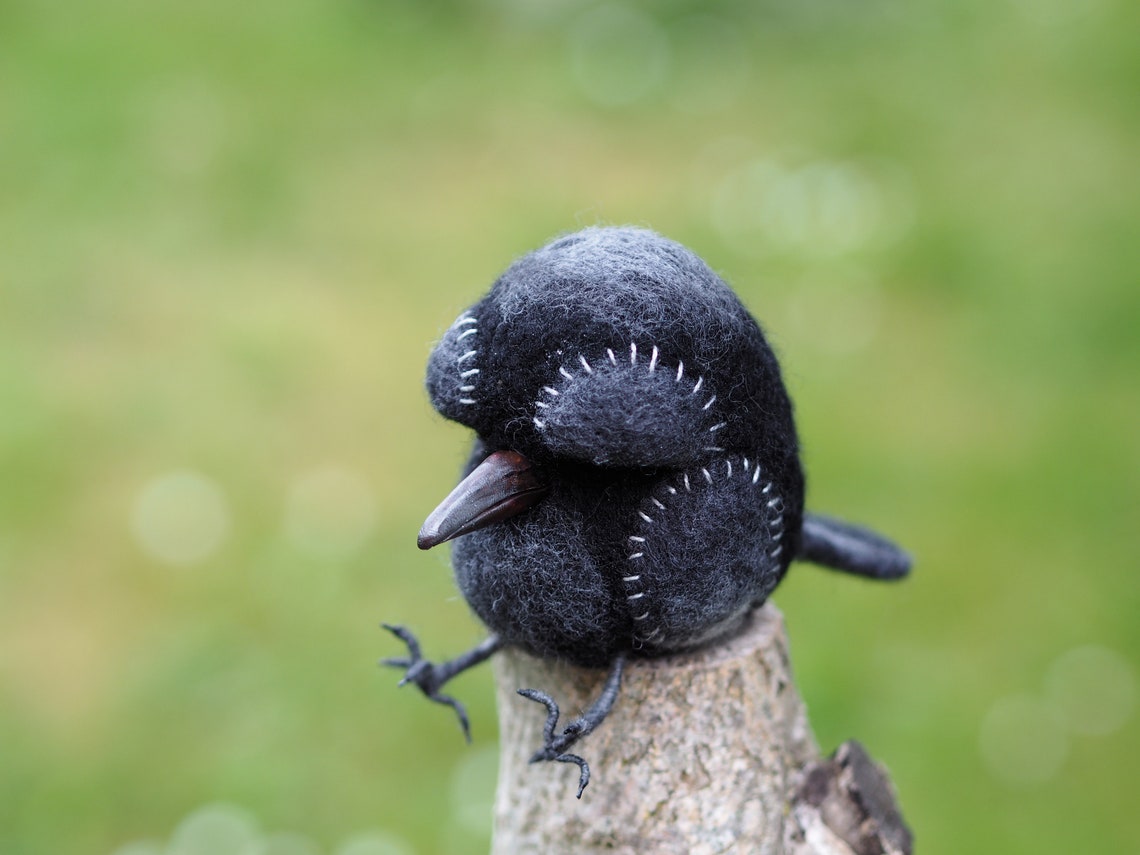 Felt Raven Art Raven Totem Animal Raven Bird Raven Gifts - Etsy