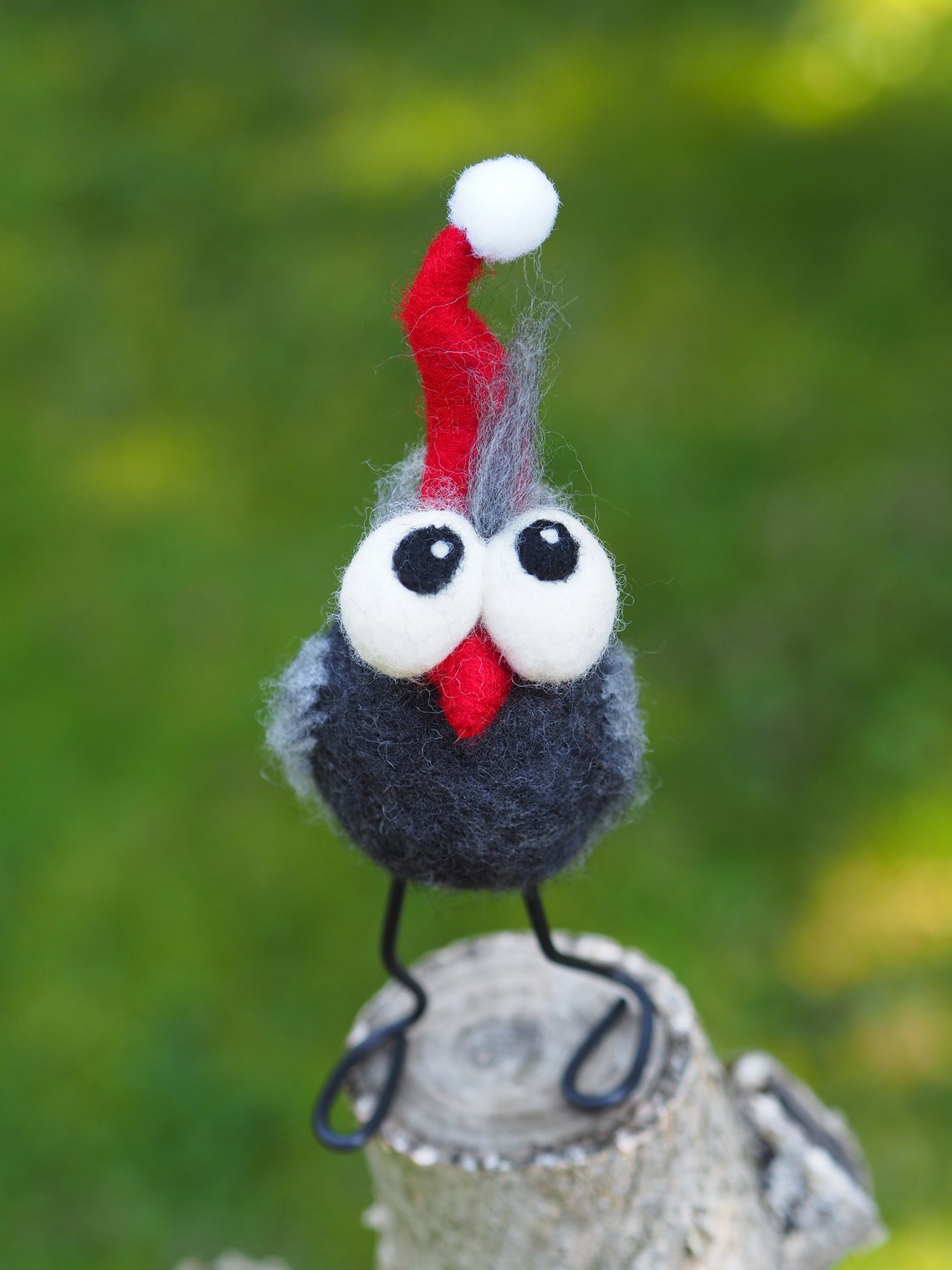 Cute Christmas Decoration Bird Felted Bird Ornament - Etsy