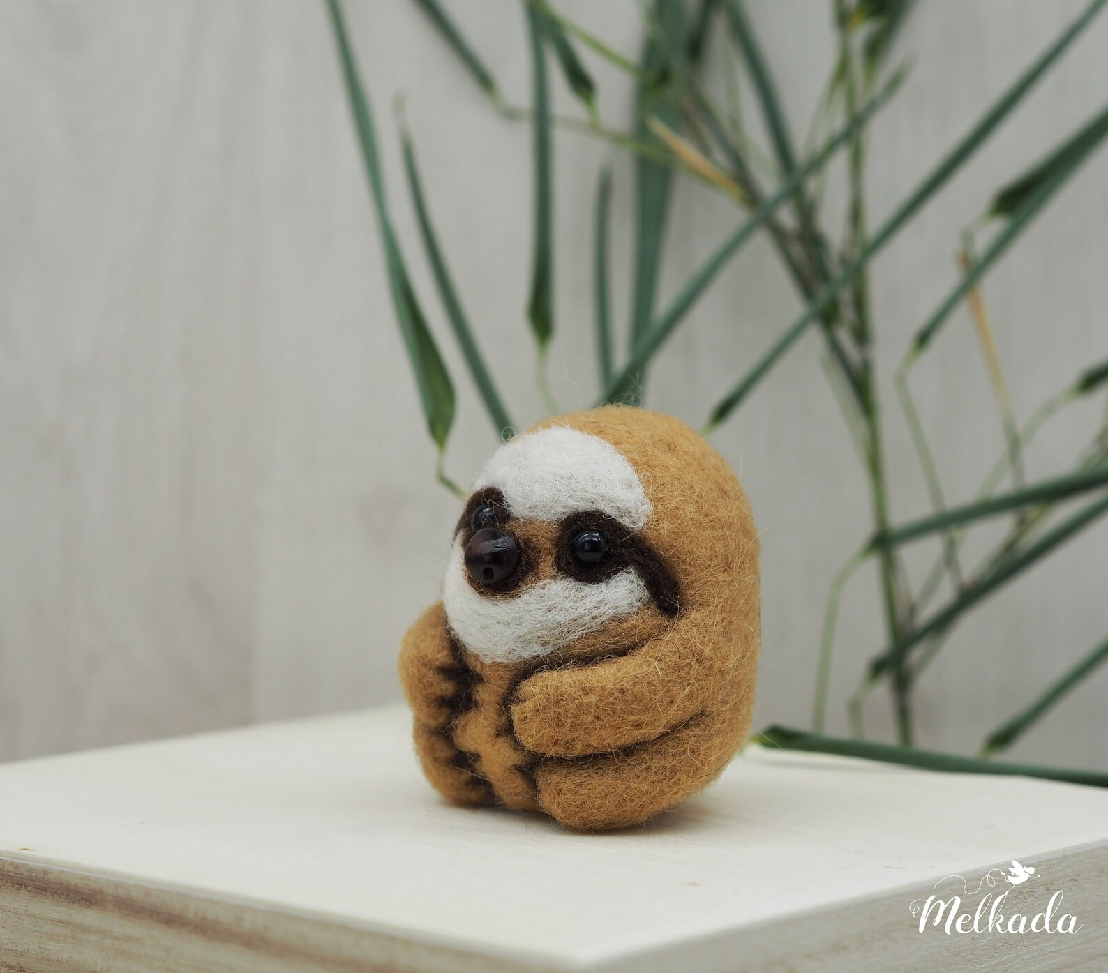 Sloth Gift Sloth Figurine Needle Felt Sloth Baby Sloth - Etsy
