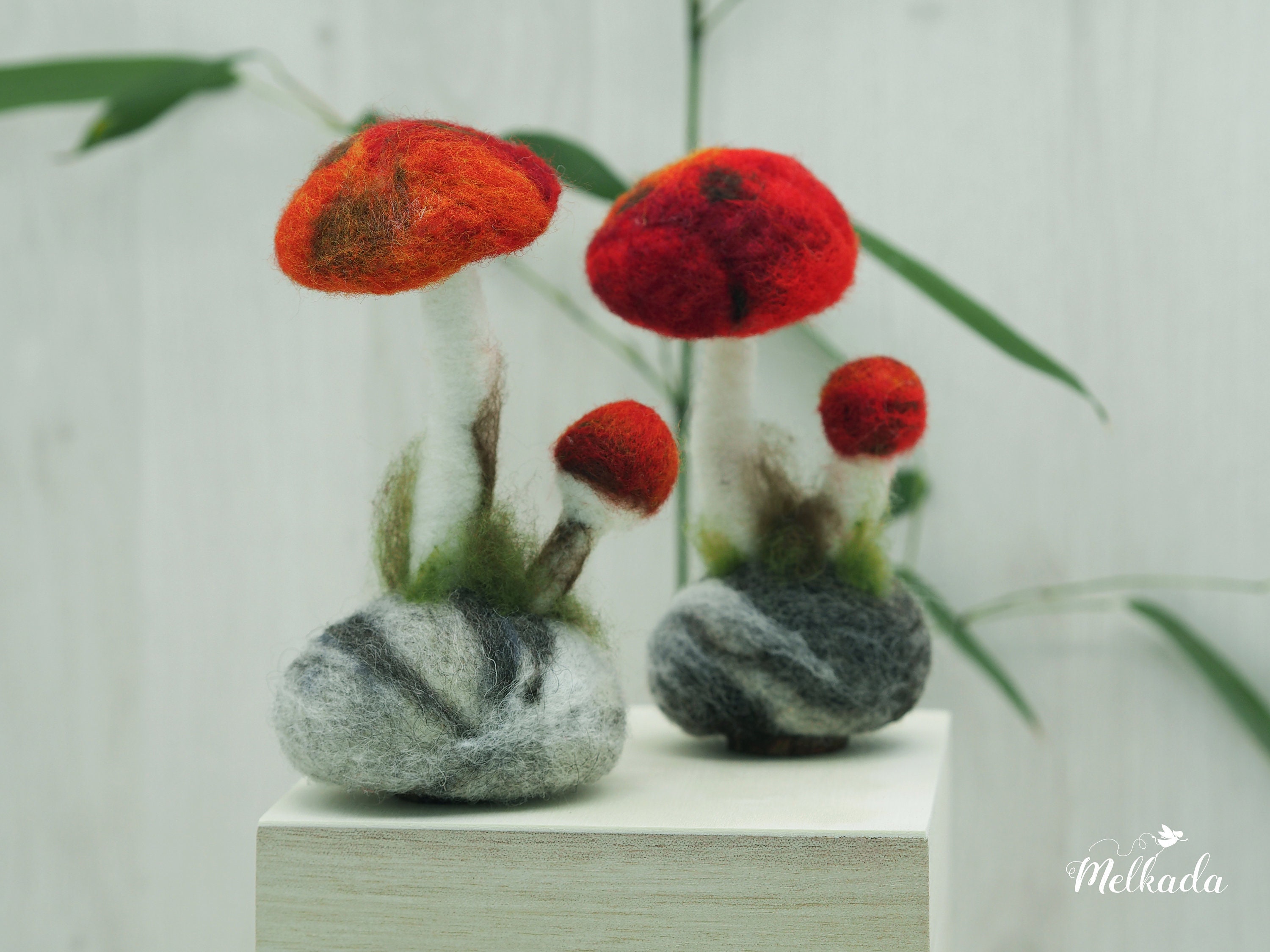 Needle felted Mushrooms Handmade mushroom Mushroom | Etsy