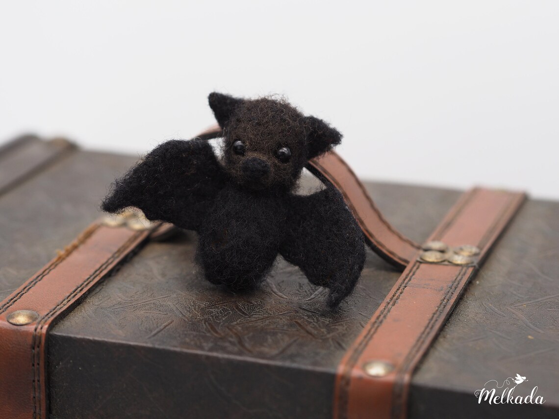Needle Felted Miniature Realistic Bat Cute Baby Bat Bat | Etsy