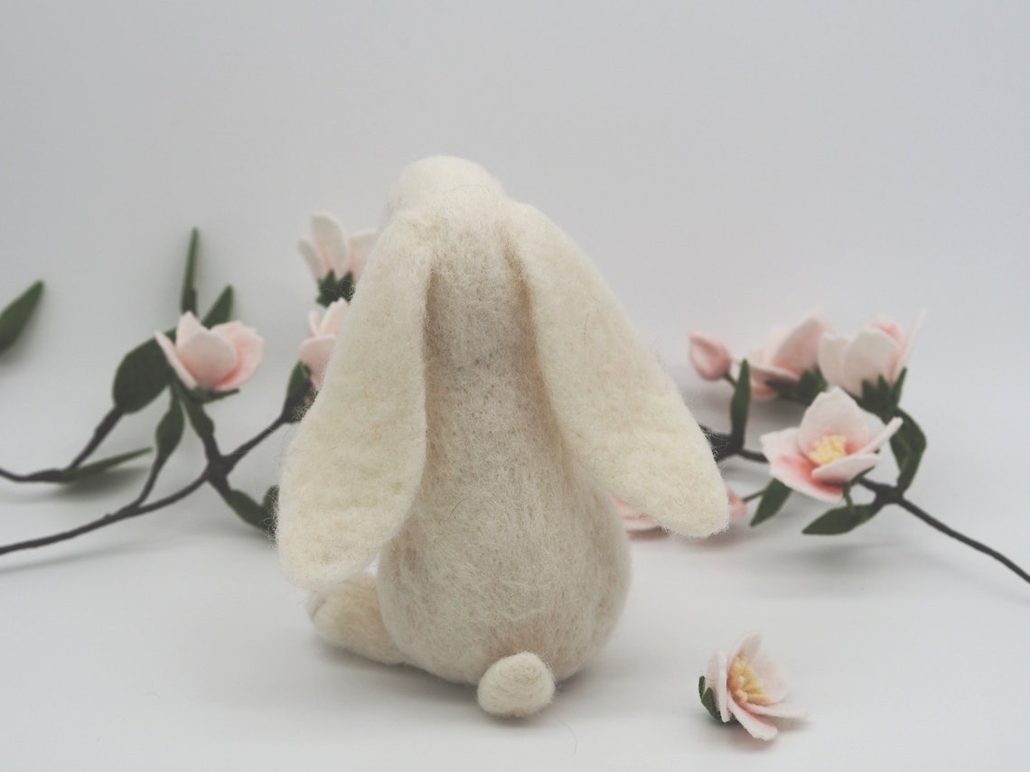Needle Felted Bunny Rabbit Rabbit Figurine Felt Animal - Etsy