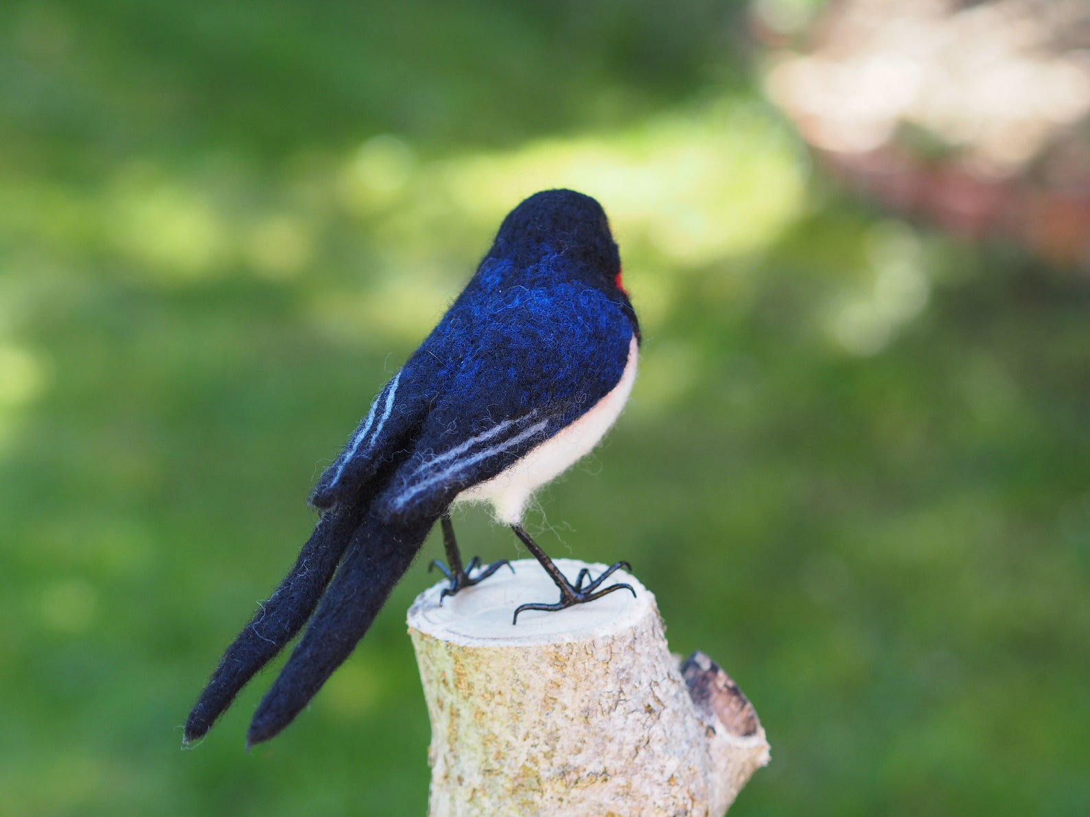 Barn Swallow, Needle Felted Bird, Faux Taxidermy Bird, Swallow Figurine ...
