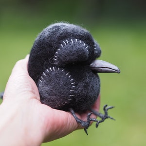 Felt Raven Art, Raven Totem Animal, Raven Bird, Raven Gifts, Bird Lover ...