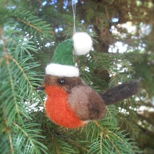 Robins Appear When, Robin Tree Ornament, Christmas Tree Decor, Felt ...