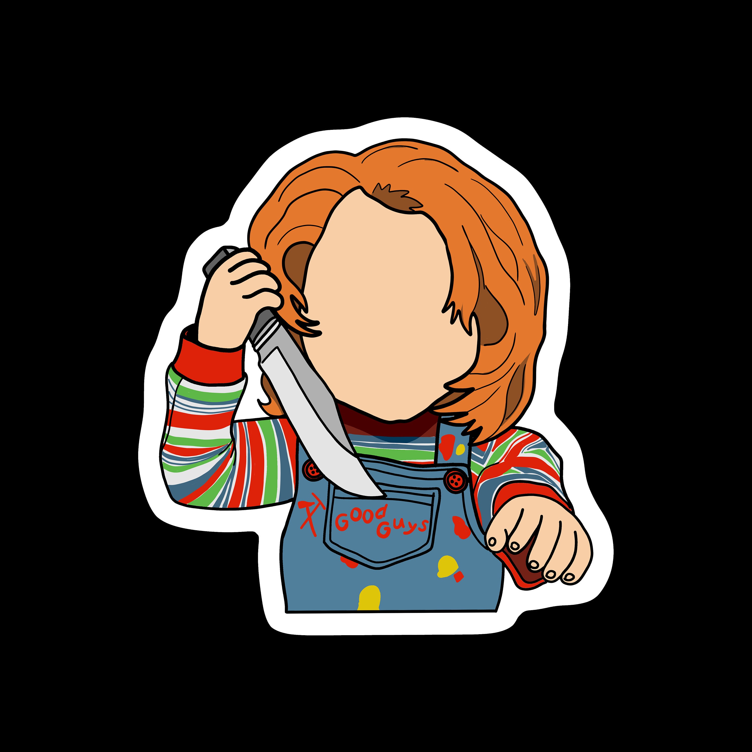 Chucky Inspired Sticker Juego de niños | Etsy