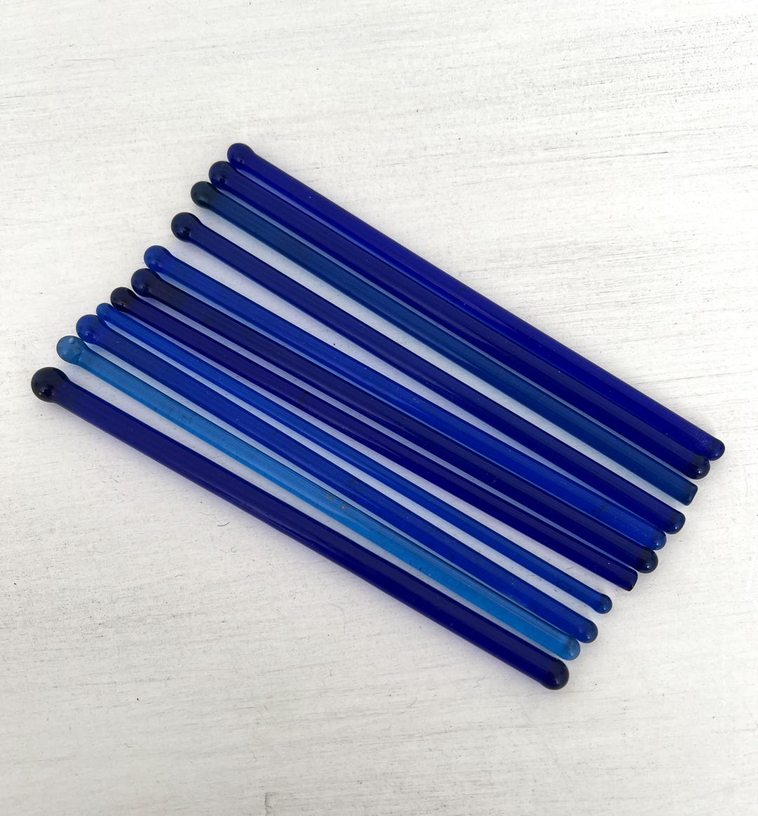 11 Vintage Cobalt or Ritz Blue Glass Swizzle Sticks or Stirrers - Etsy
