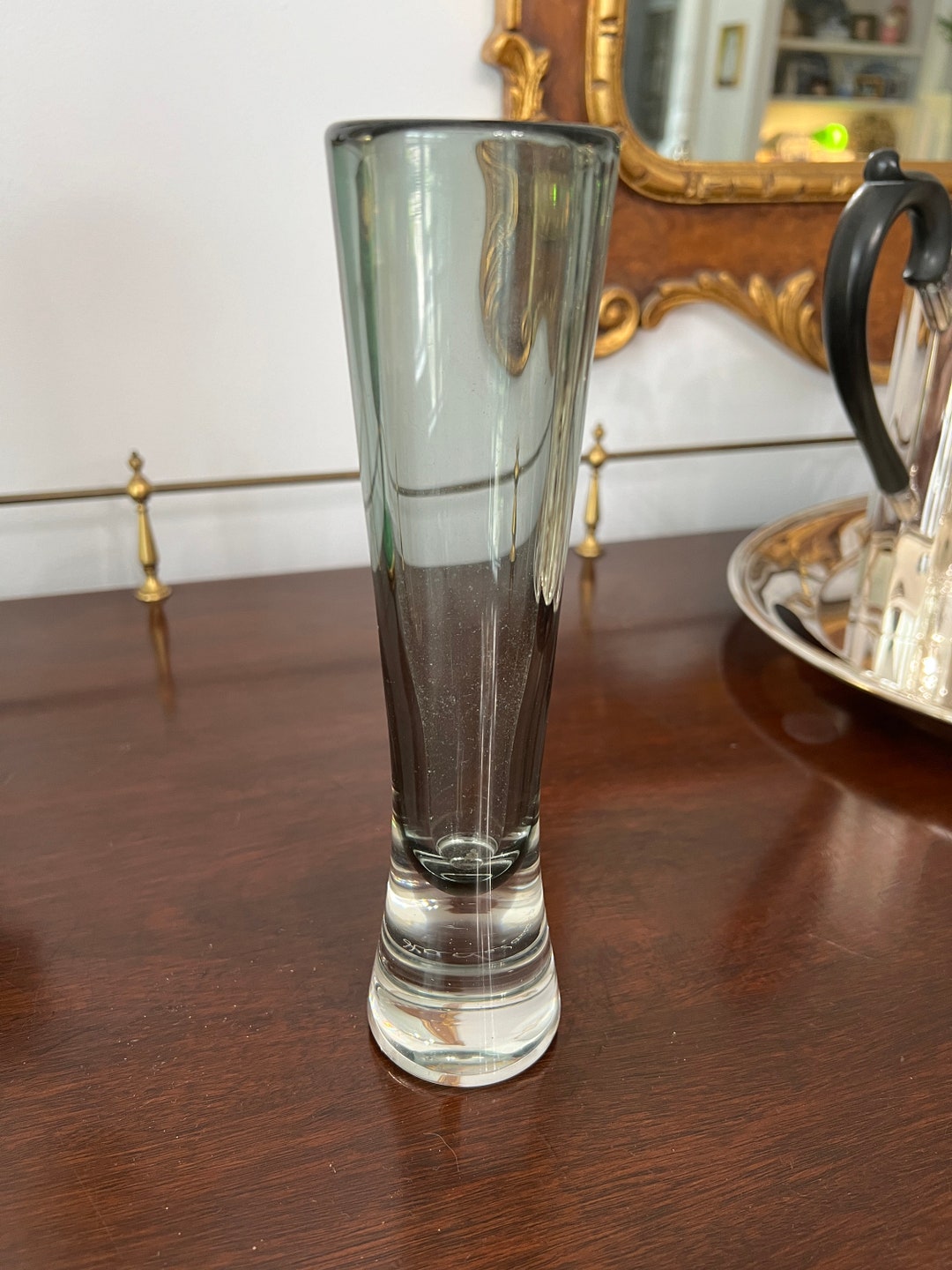 Mid Century Hadeland Norway Scandinavian Art Glass Vase - Etsy