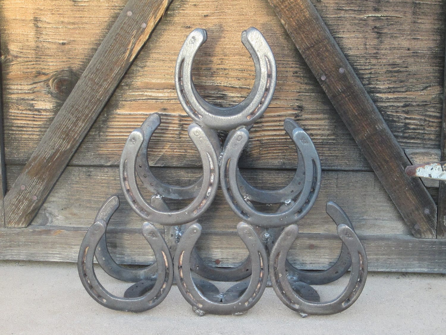 Horseshoe Wine Rack - Etsy
