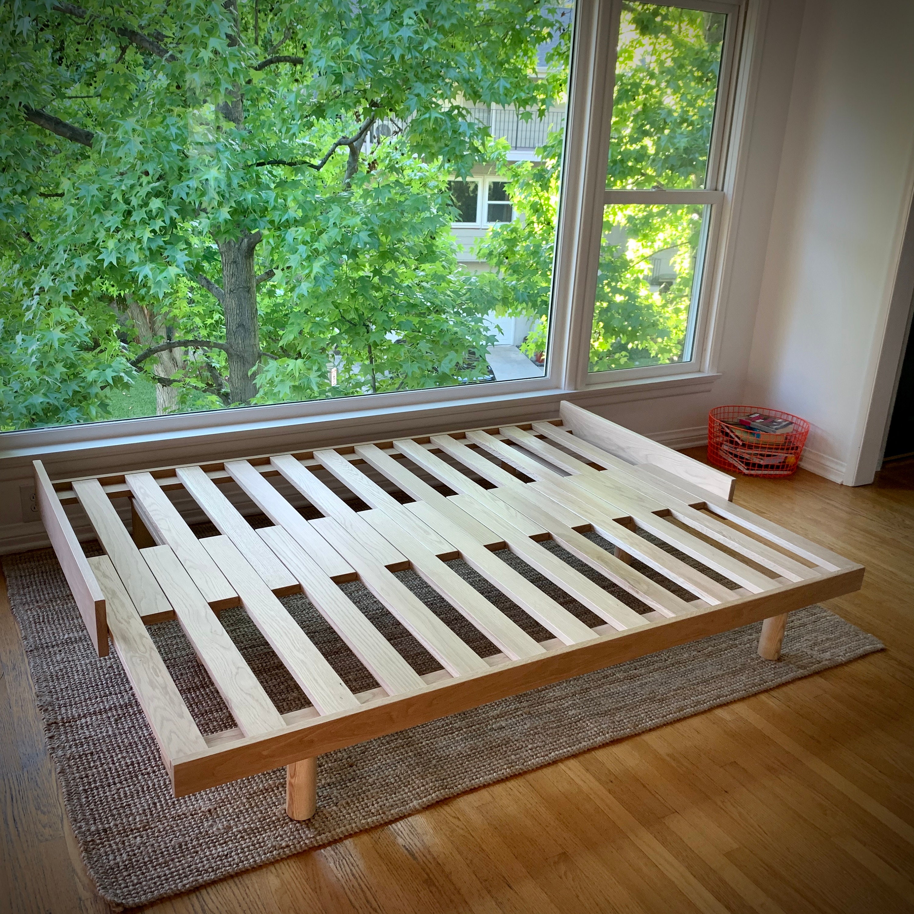 HANNA Guest Bed Daybed Convertible Twin to queen Solid WHITE OAK Etsy