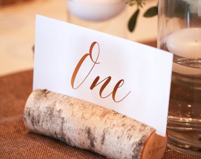 Wedding Table Numbers Table Number Cards Wedding Decor - Etsy