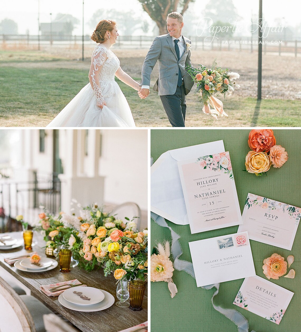 Wedding Invitation Suite Floral Wedding Invitations Spring | Etsy